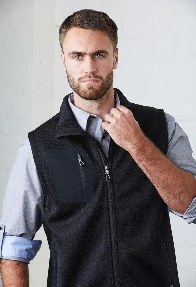 Softshell Vest Mens Black |JACKET at Faster Workwear and Design